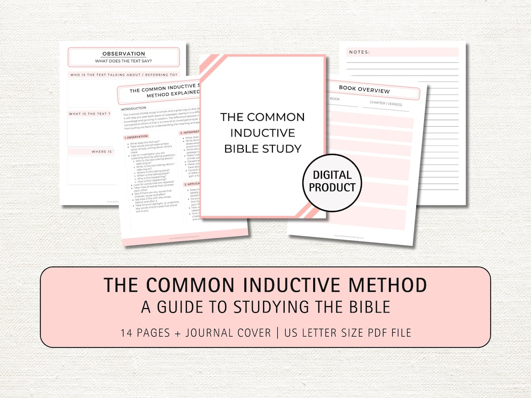 Common Inductive Bible Study Method Printable, Guide to Study the Bible ...
