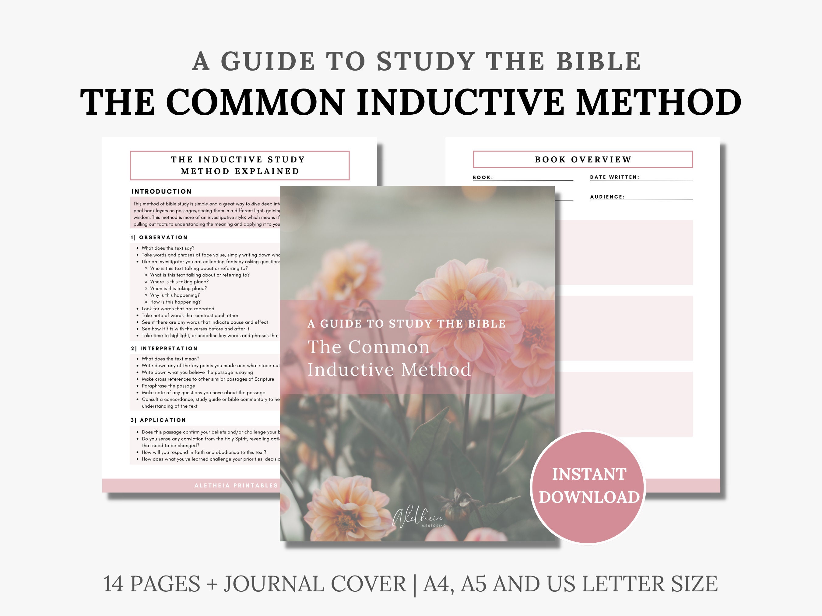 Common Inductive Bible Study Method Printable, How to Study the Bible ...