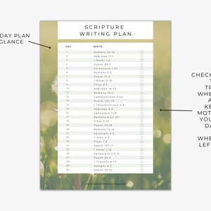 Hope Scripture Writing Plan Printable Bible Memory Verse - Etsy