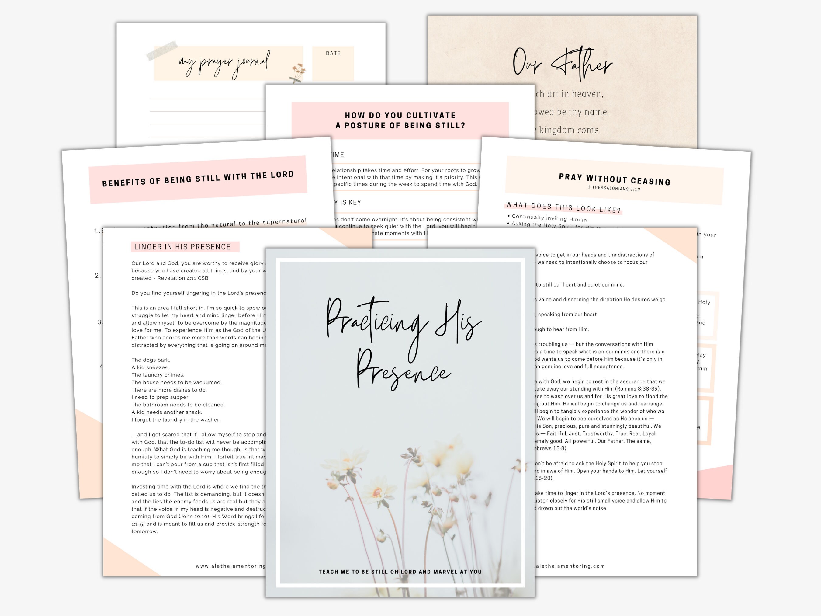 Practicing His Presence Prayer Guide Printable, Prayer Journal, the ...