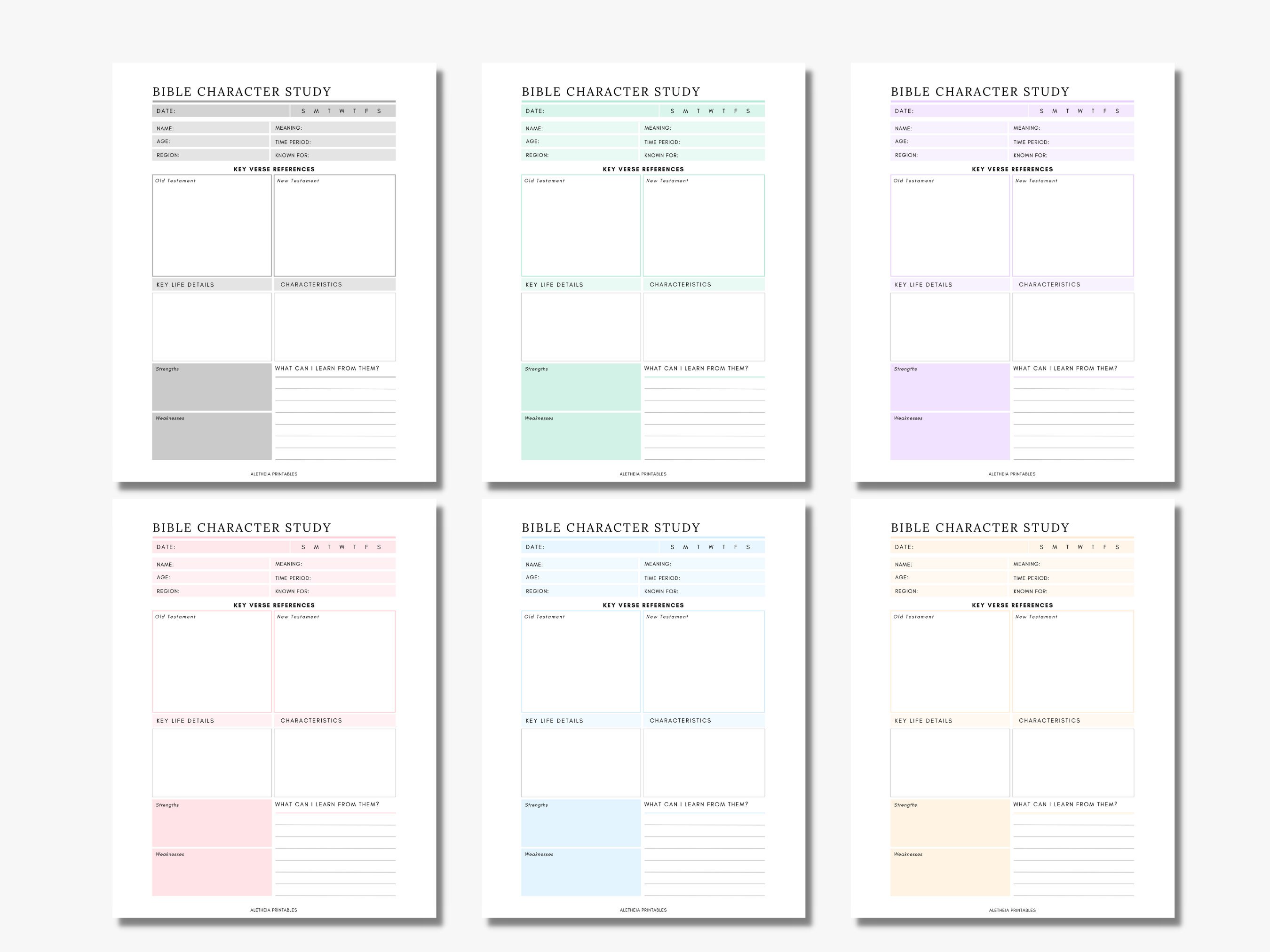 Bible Character Summary Printable, Bible Study Notes, Study God's Word ...