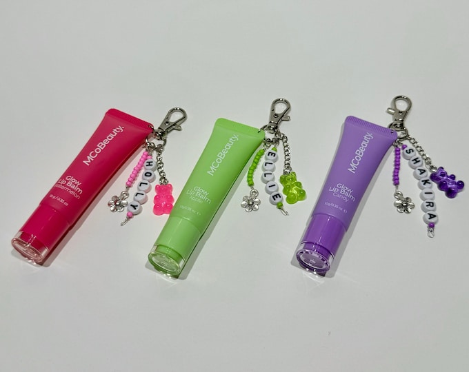 LIP GLOSS CHARMS Cute Decorative Keychain - Etsy