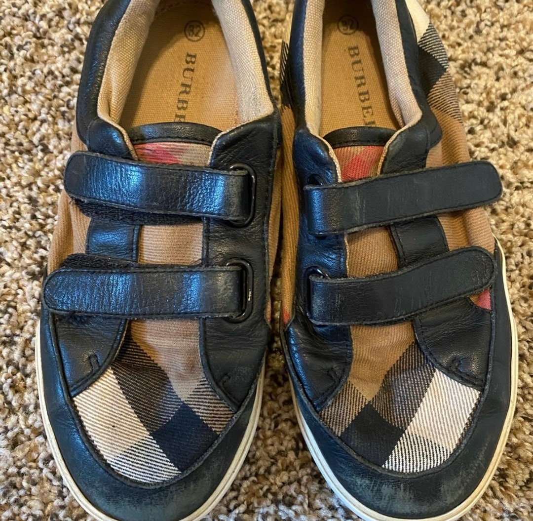 Size 1 Velcro Burberry Kids Shoes authentic and Pre-loved - Etsy