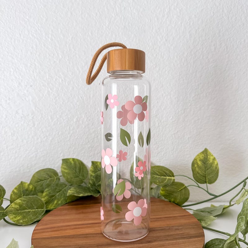 Pink Glass Bottles - Etsy