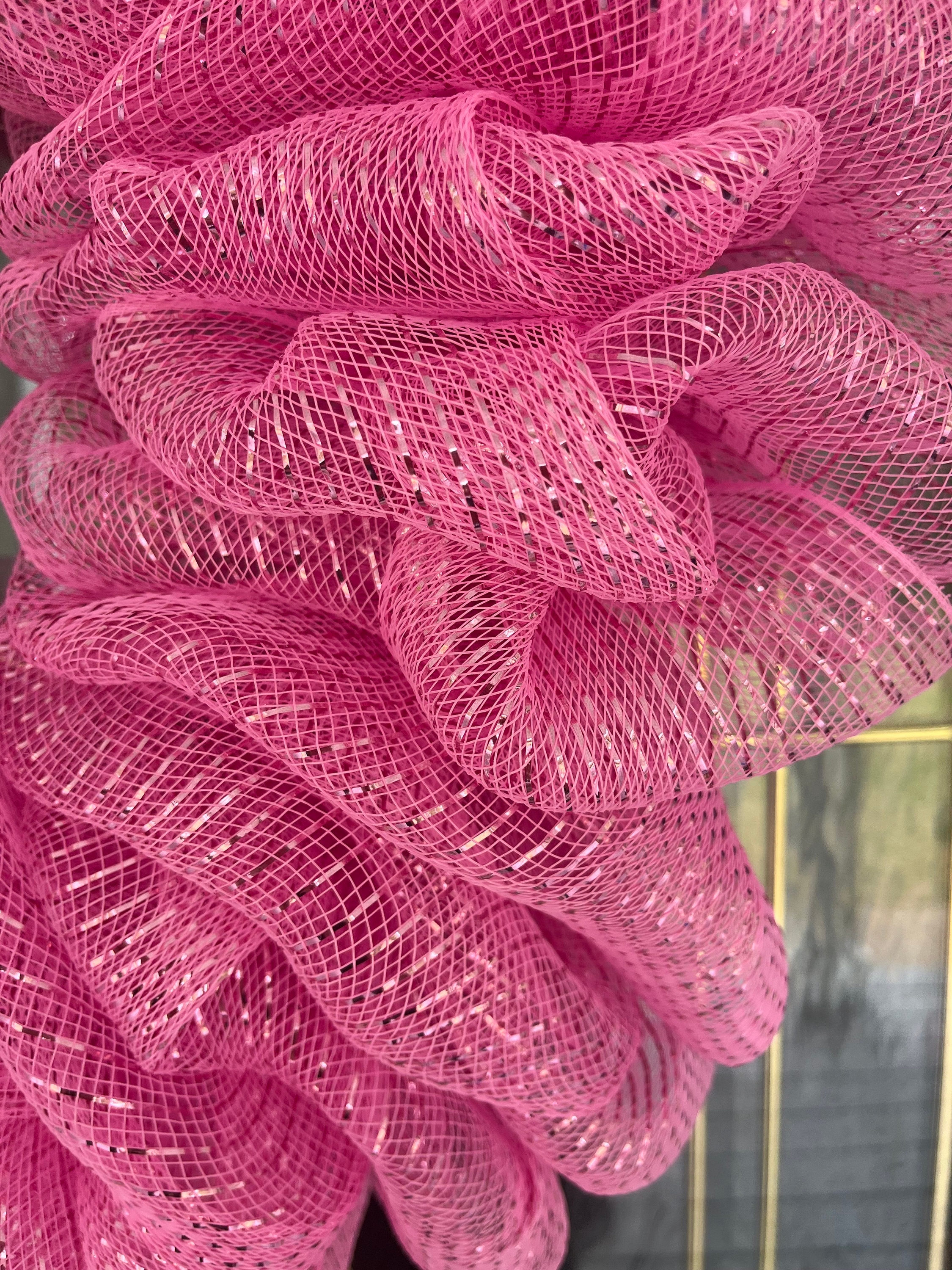 24 Pink Deco Mesh Wreath-valentines Day Wreath Easter Mothers Day-baby ...