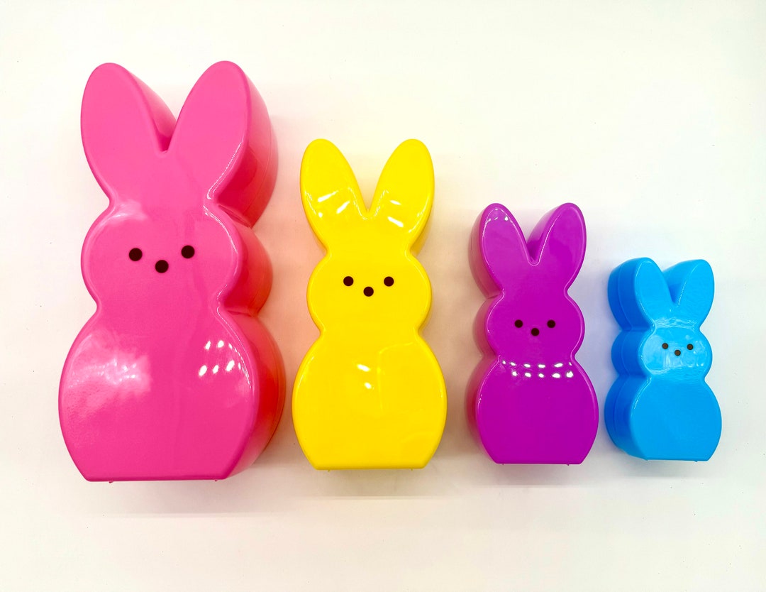 11.5” Extra Large Pink or Yellow Plastic Peeps- XL Easter Bunny- Easter ...