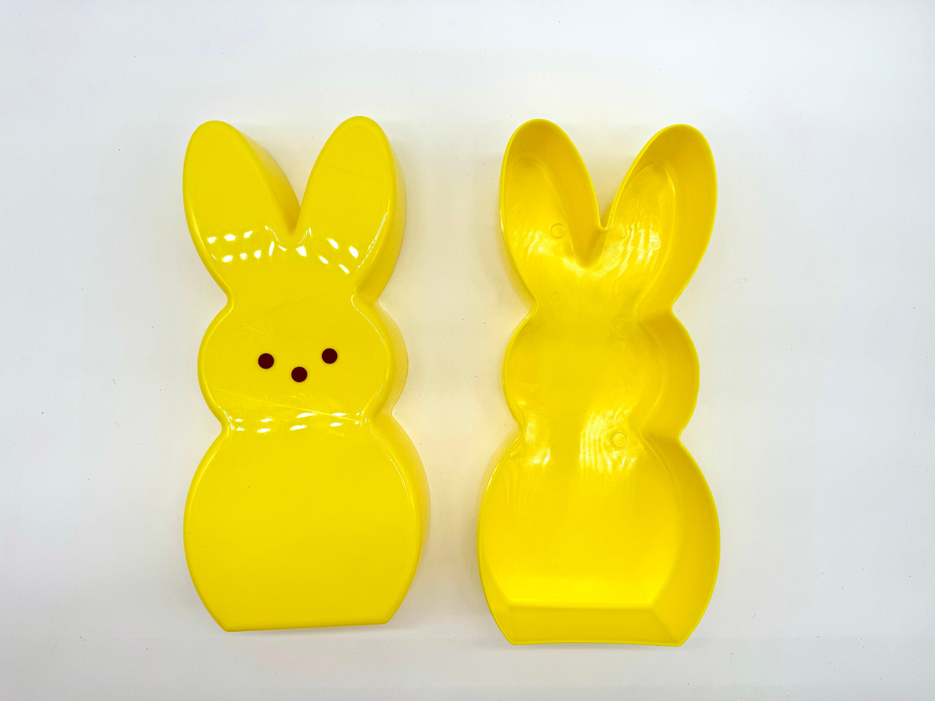 11.5 Extra Large Yellow Plastic Peeps XL Easter Bunny Candy Container ...