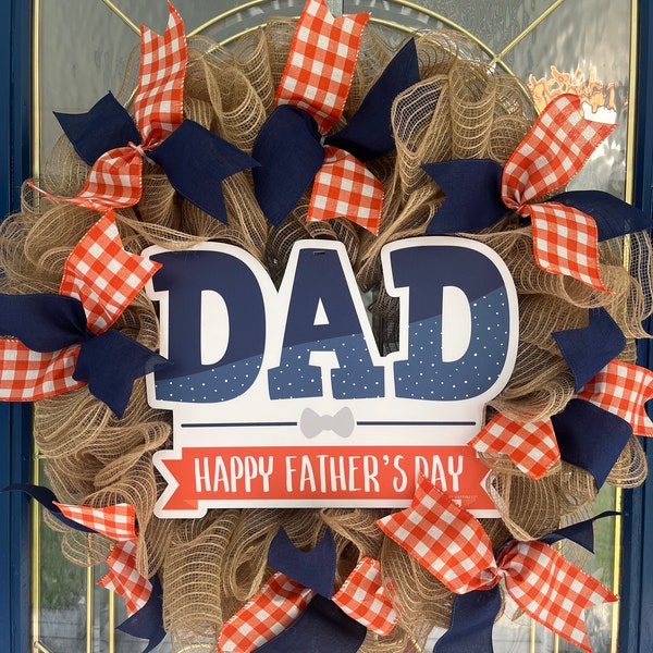 Fathers Day Wreath - Etsy