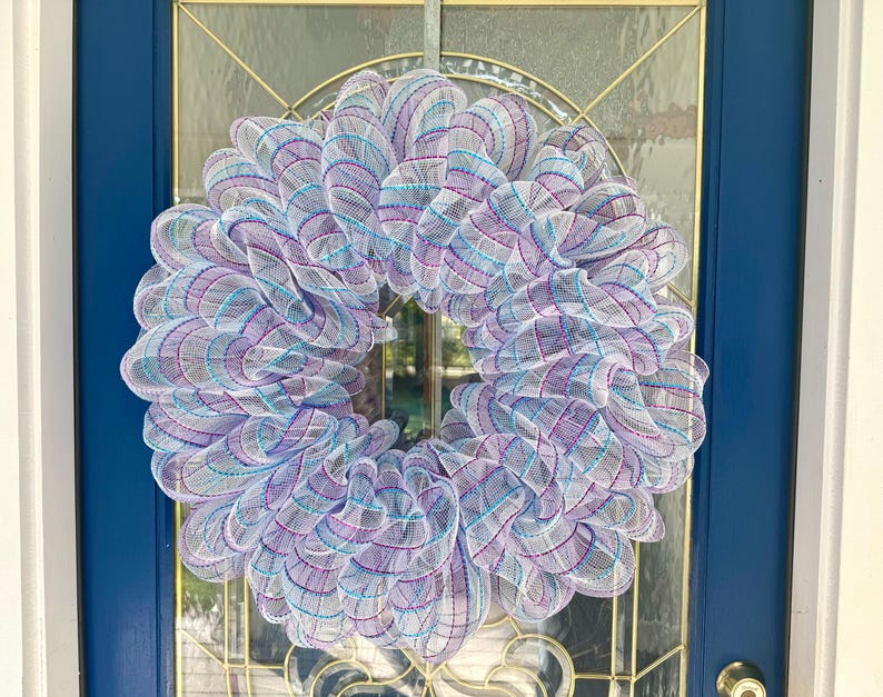 Striped Mesh Wreath Base – DIY Embellishment Kit - Etsy