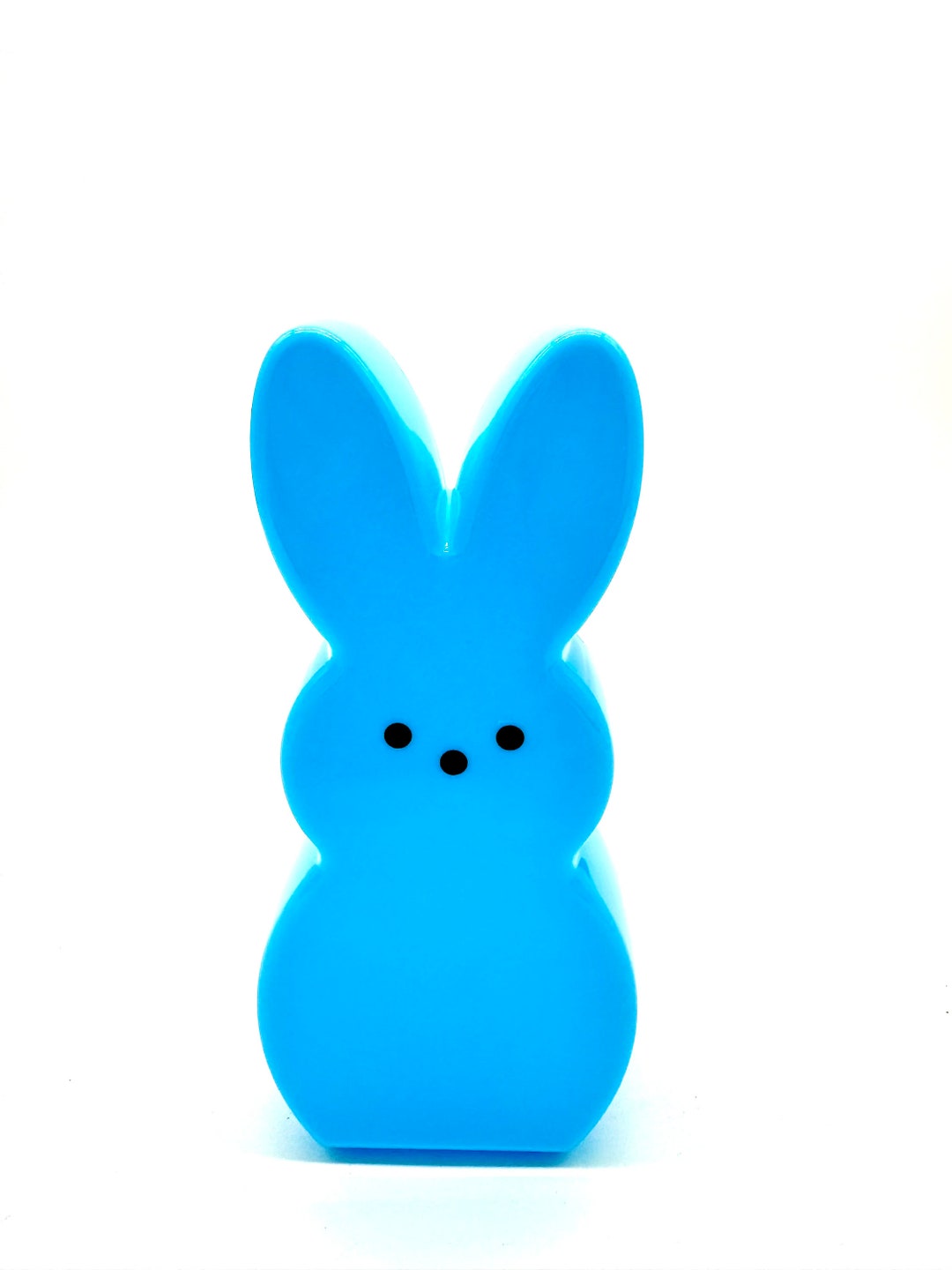 6 Small Sized Blue Plastic Peeps Easter Bunny Easter Decoration Lights ...