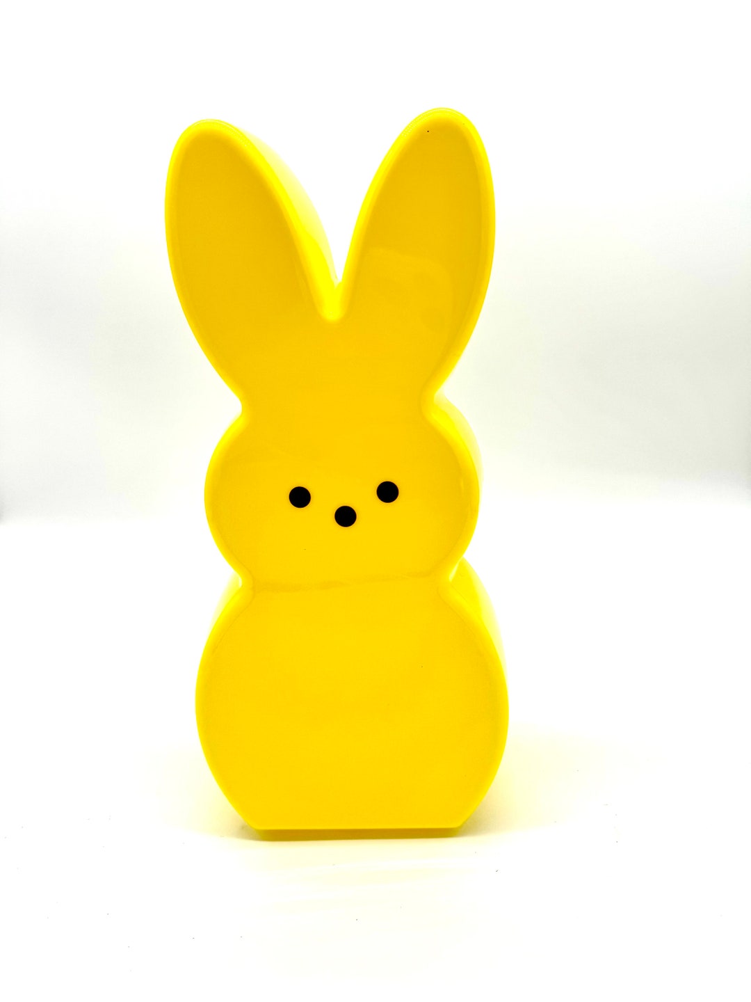 9.5 Large Yellow Plastic Peeps Easter Bunny Easter Decoration Lights Up ...