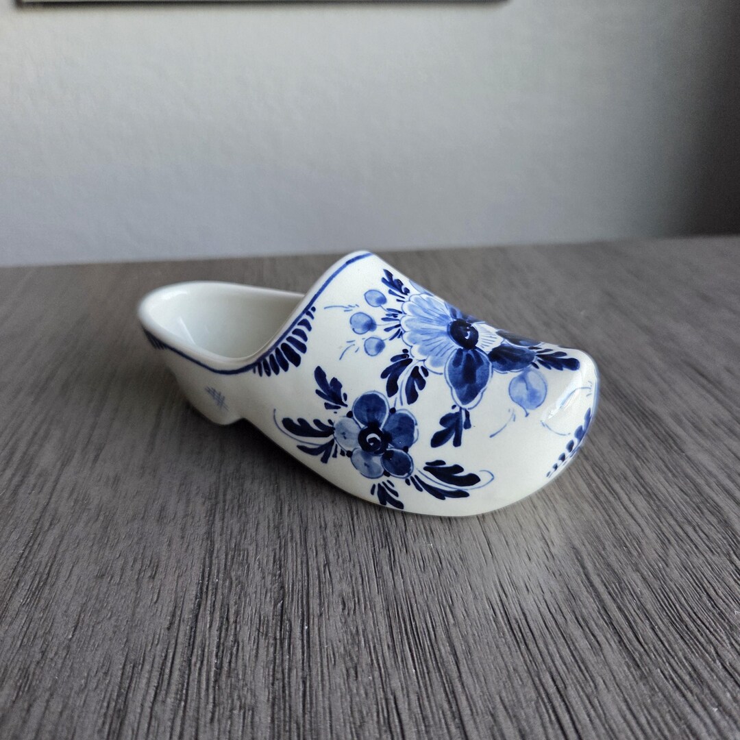 Vintage Small Delft Blue Porcelain Shoe – Holland Ceramic Clog - Etsy