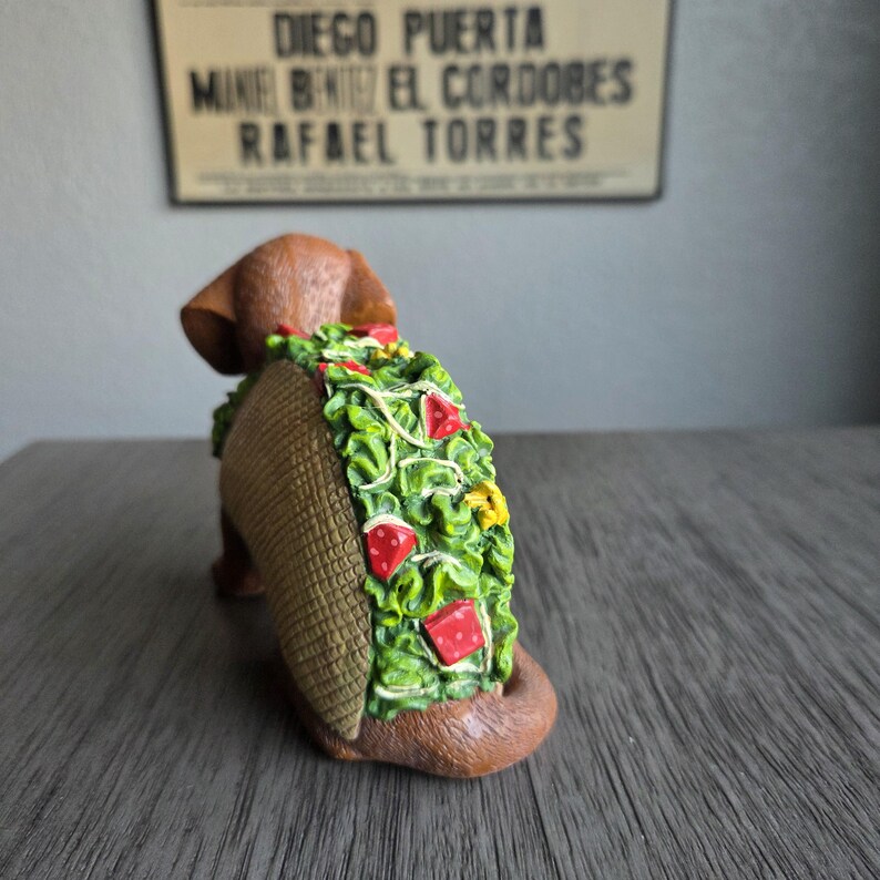 Dachshund Taco Figurine – Cute Wiener Dog Miniature – Funny Dog Lover ...