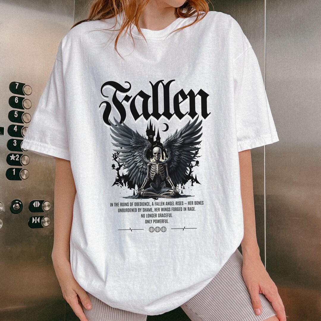 Fallen Angel Comfort Colors® Shirt: Gothic Feminist Tee - Etsy