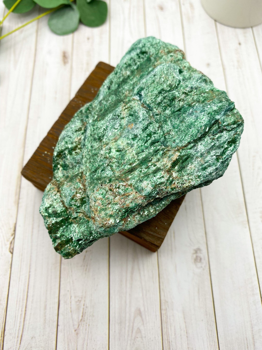 Rough Fuchsite Raw Natural Stones 1 Piece High Quality Shimmer Green ...