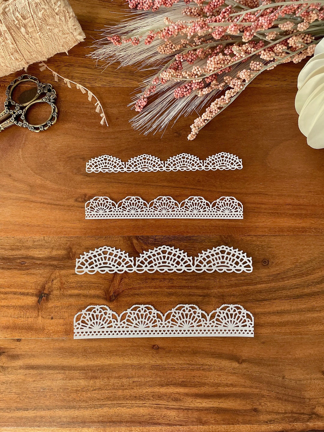 24 Pcs Lace Border Die Cuts Journaling, Scrapbooking, Card Making - Etsy