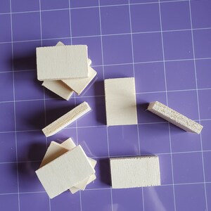 DIY Mini Book Wooden Blocks, Set of 10 - Etsy