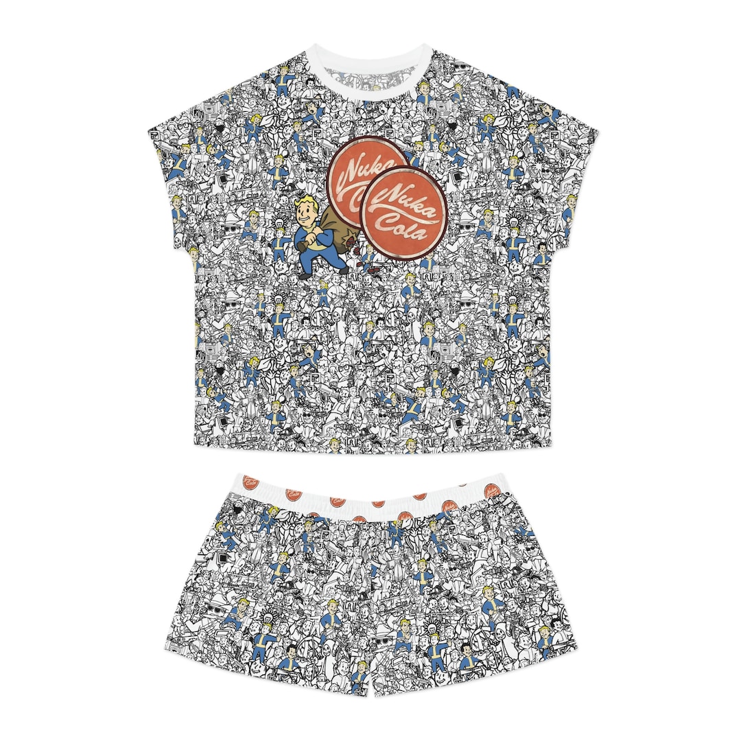 Fallout Cap Thief Women's Short Pajama Set AOP - Etsy