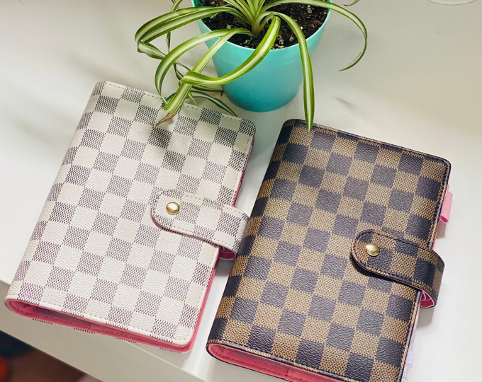 Checkered Budget Binder A6 Size Cash Budget Budget Planner Saving ...