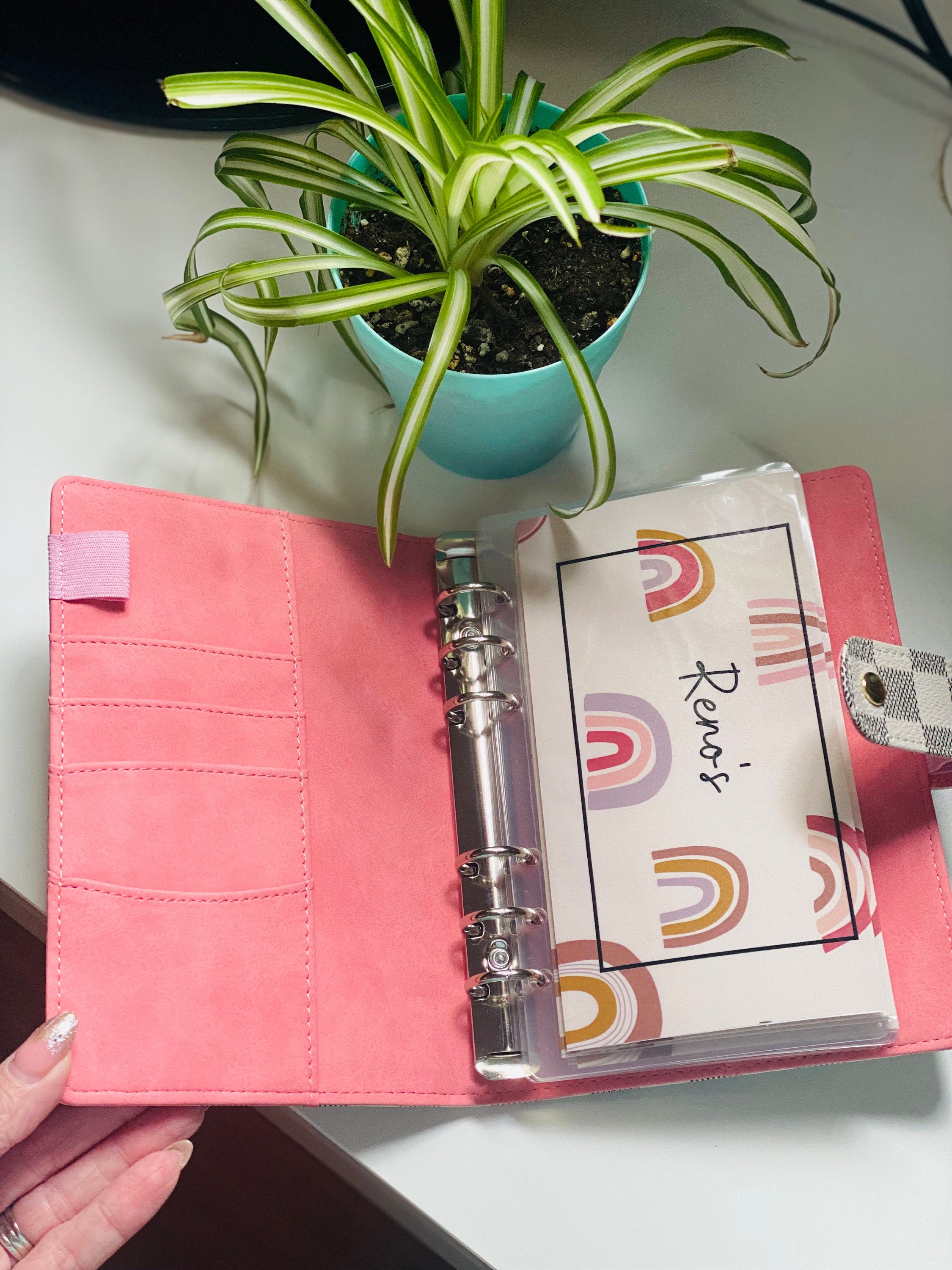 Checkered Budget Binder A6 Size Cash Budget Budget Planner - Etsy