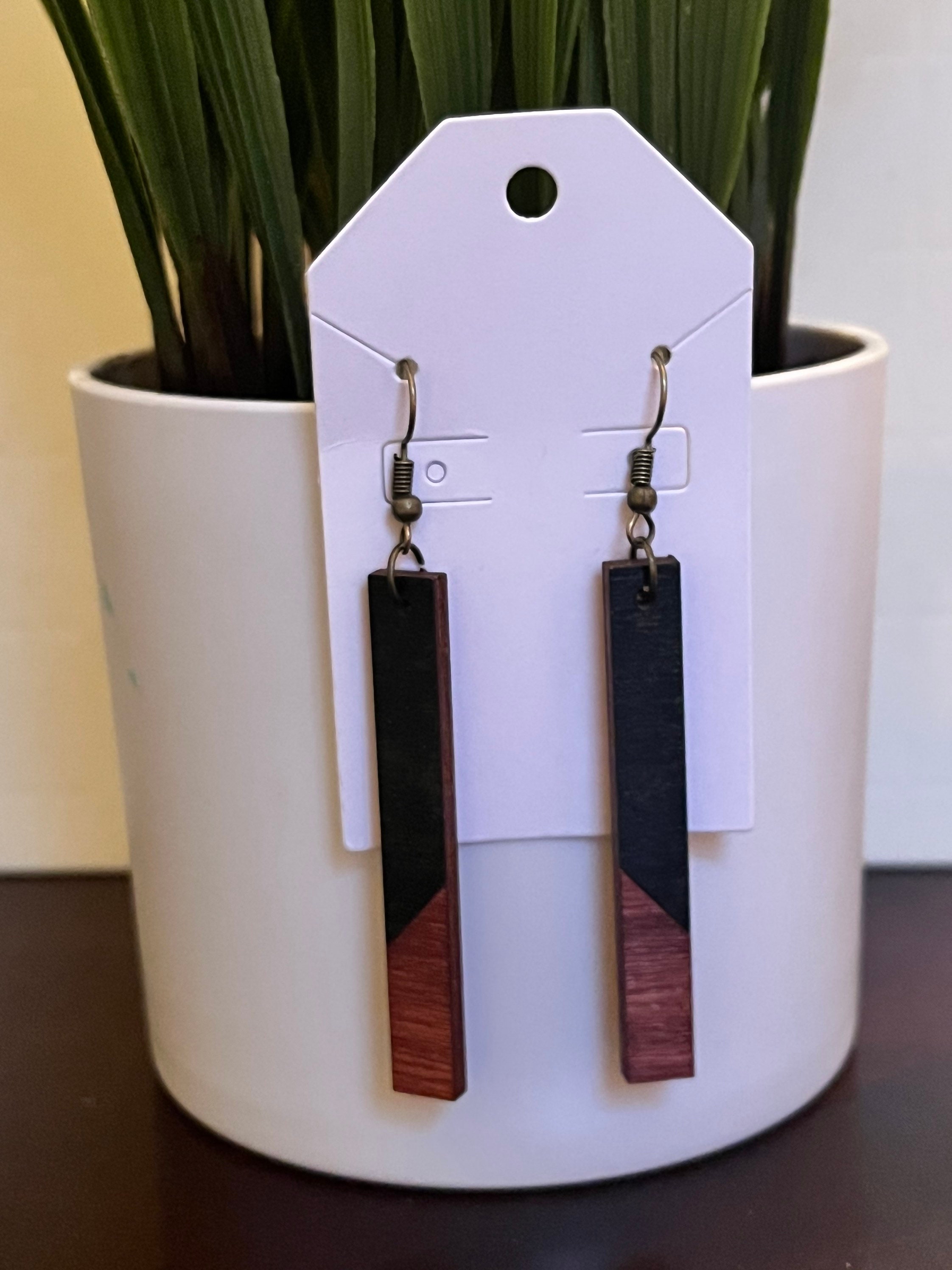 The Tara- Wooden Two-toned Rectangles - Etsy