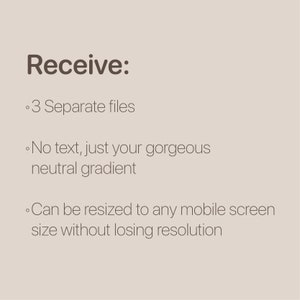 Neutral Gradient iPhone Wallpaper: 3 Mobile Screensavers (digital ...