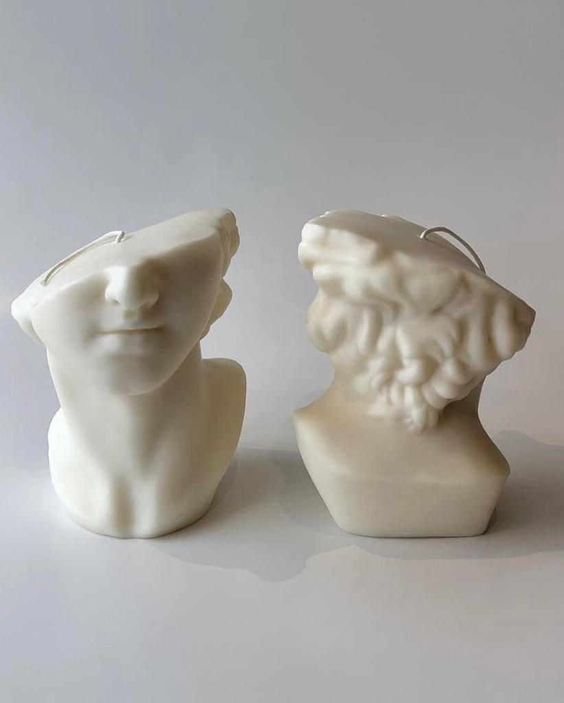 Custom Colors Huge Sculptural Half Face David Greek Goddess - Etsy