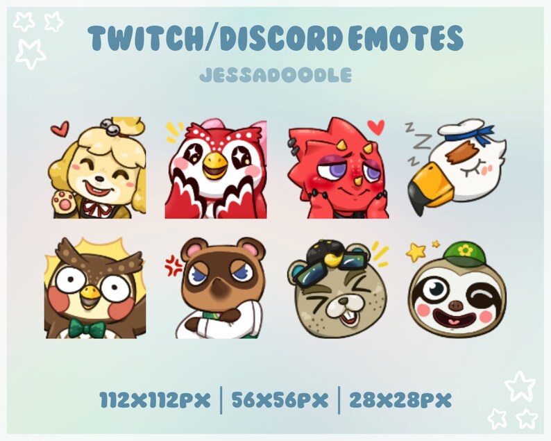 Twitch Emotes: ACNH P2U - Etsy