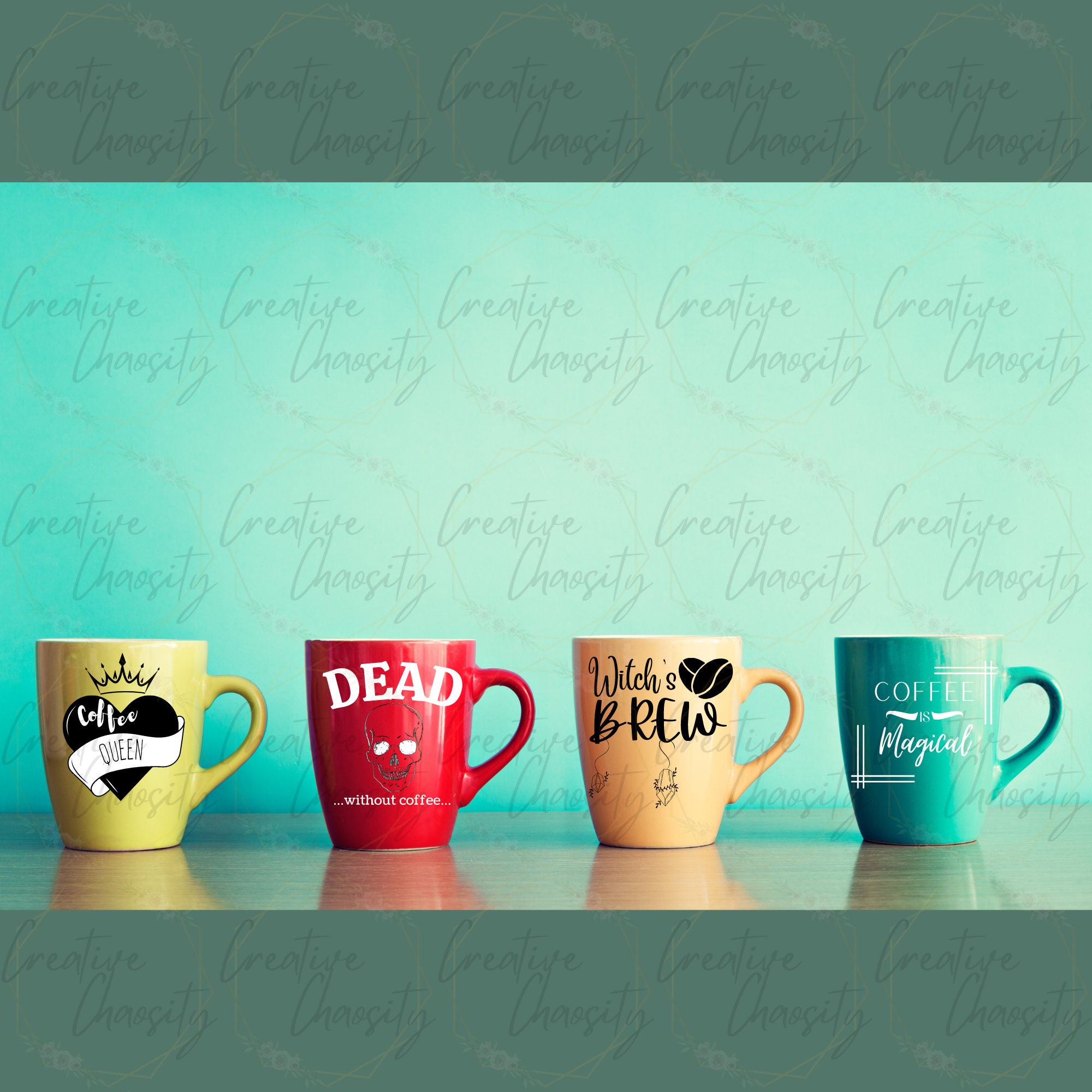 Coffee Svg Bundle Funny Coffee Svg Gothic Glam Coffee Bundle Coffee