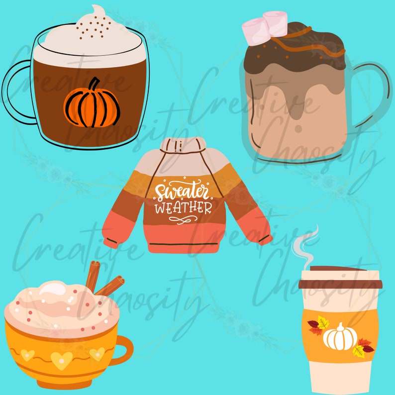 Fall Clip-art Bundle Autumn Clip-art PNG Transparent PNG - Etsy