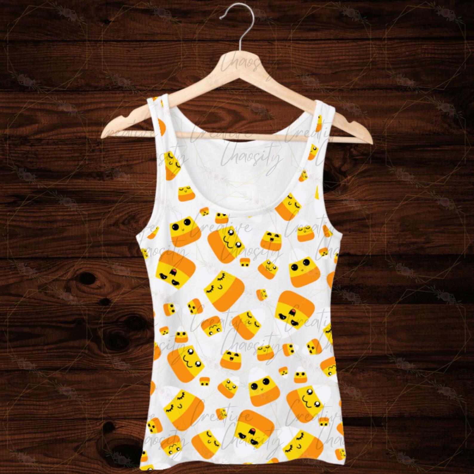 Cute Faces Candy Corn Seamless Patterncandy Corn Svgcute Candy Corn ...