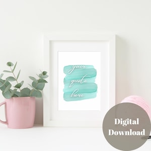 Custom Quote Over Watercolor Wall Art | Watercolor and Personalized ...