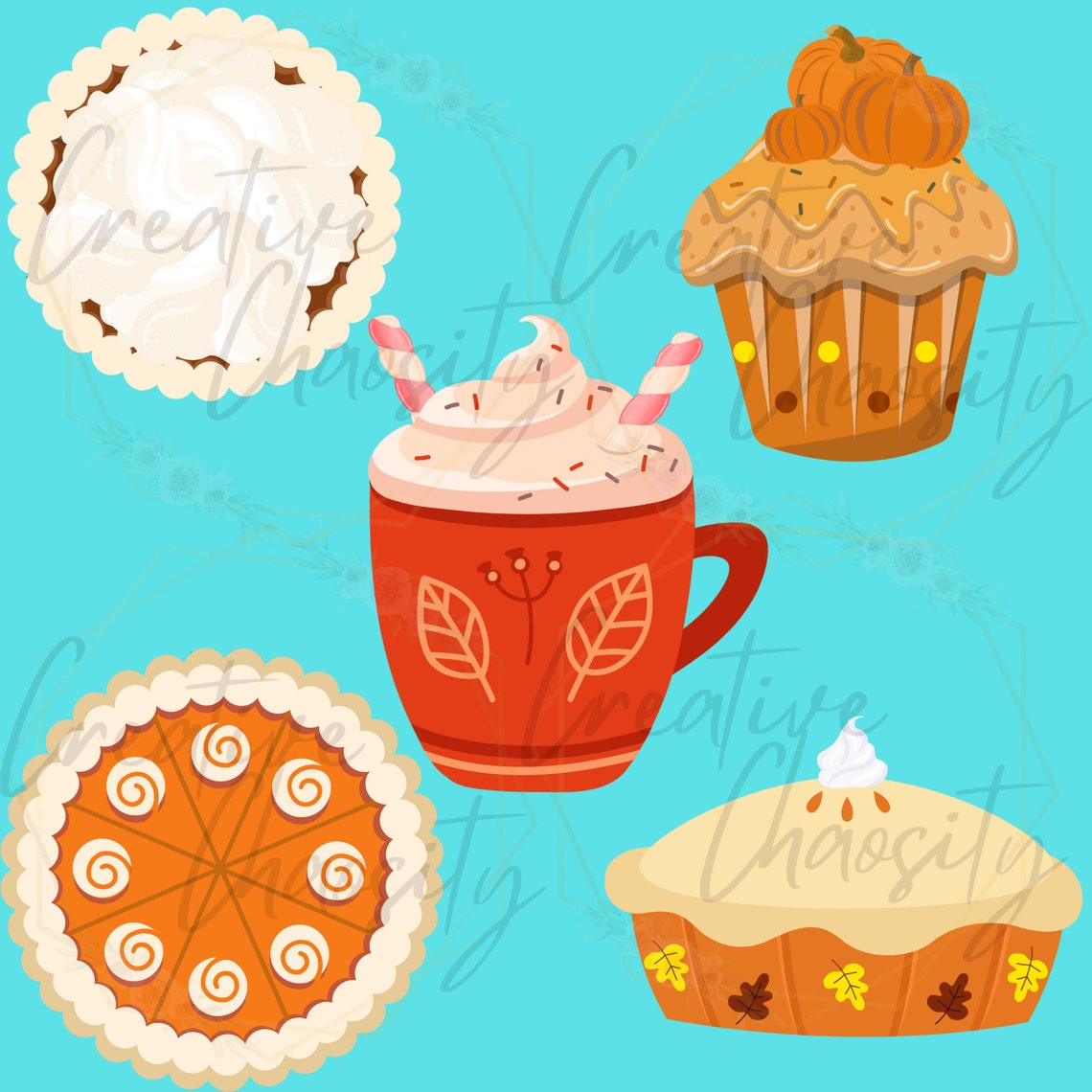 Fall Clip-art Bundle | Autumn Clip-art PNG | Transparent PNG Bundle ...