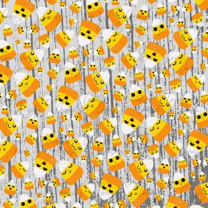 Cute Faces Candy Corn Seamless Pattern|candy Corn Svg|cute Candy Corn ...