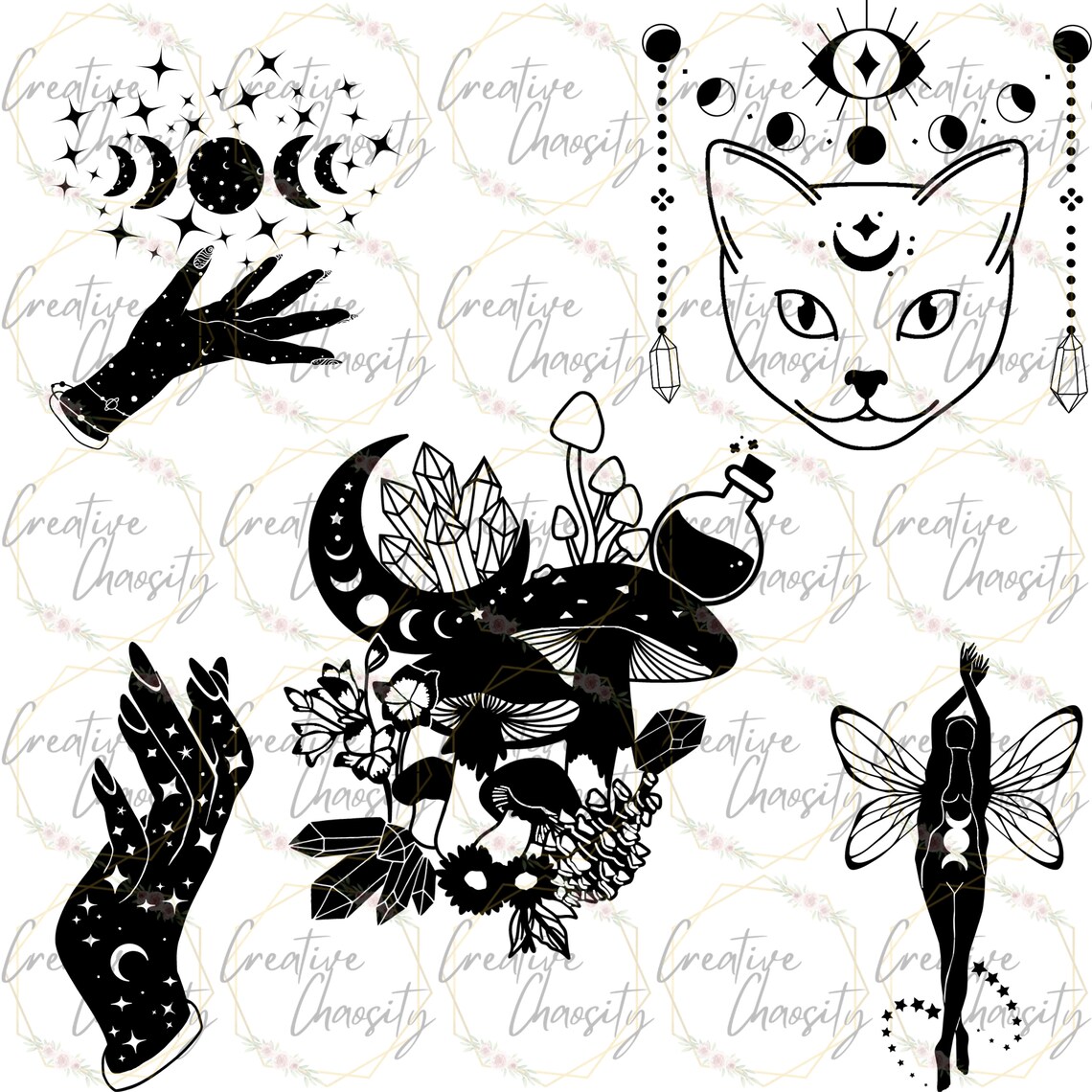 25 Witchy SVG Bundle Magic SVG Bundle Tarot SVG Bundle - Etsy