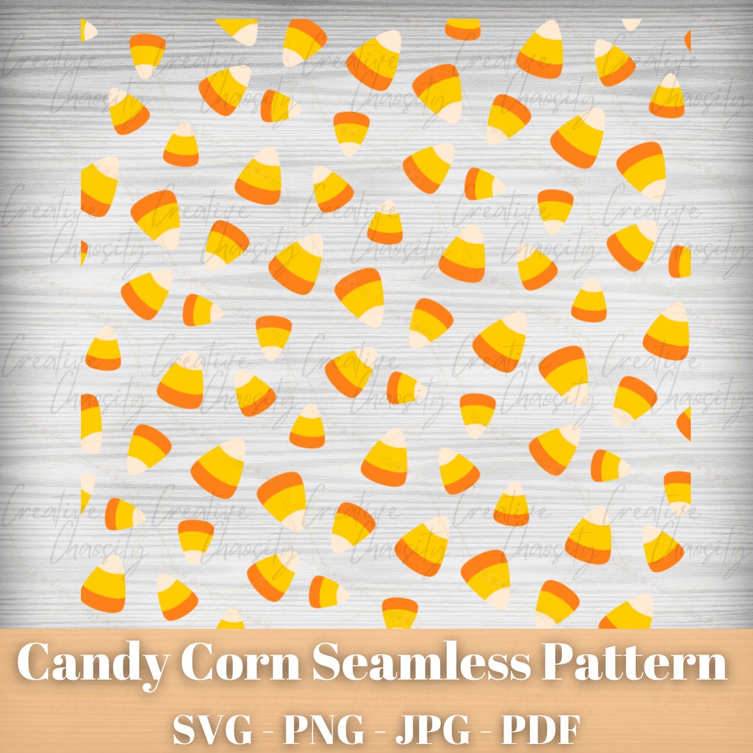 Candy Corn Seamless Pattern SVG | Halloween Pattern Svg | Halloween ...