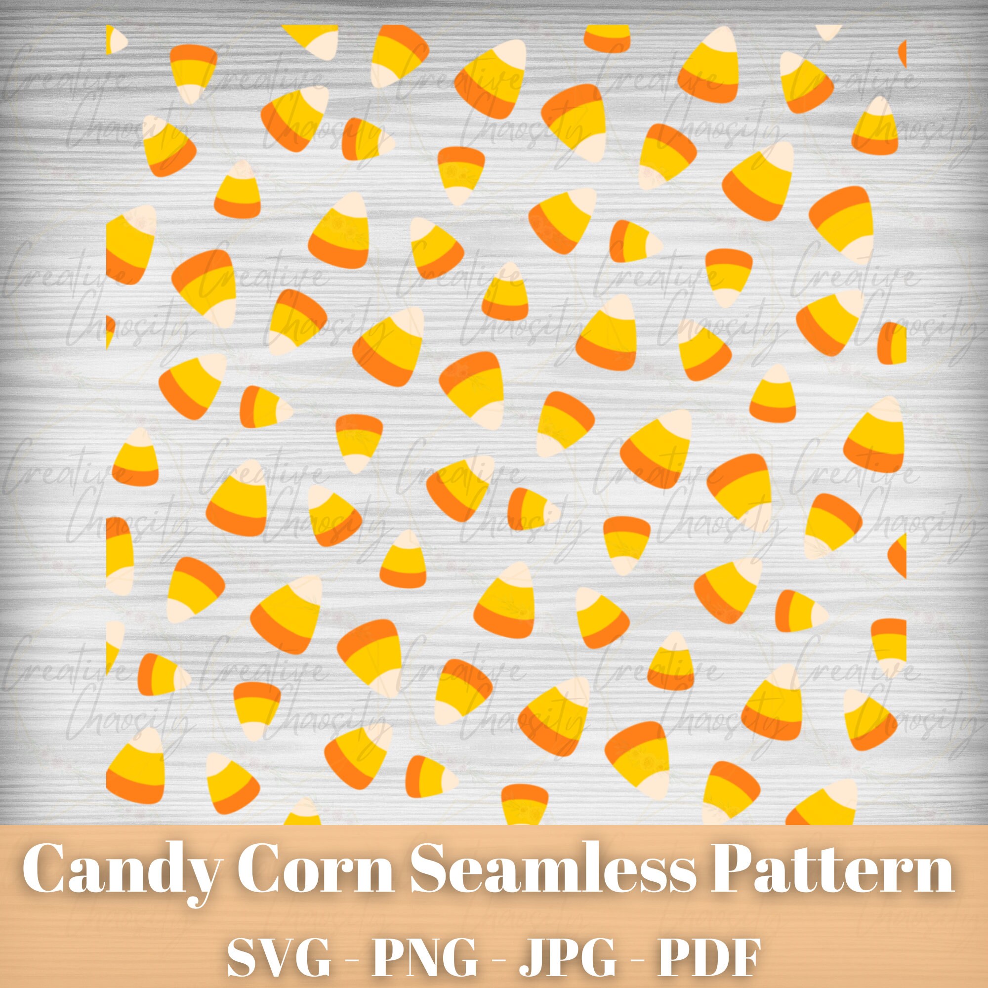 Candy Corn Seamless Pattern SVG Halloween Pattern Svg Halloween ...