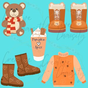 Fall Clip-art Bundle | Autumn Clip-art PNG | Transparent PNG Bundle ...