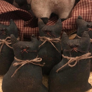 Primitive Black Cat - Etsy