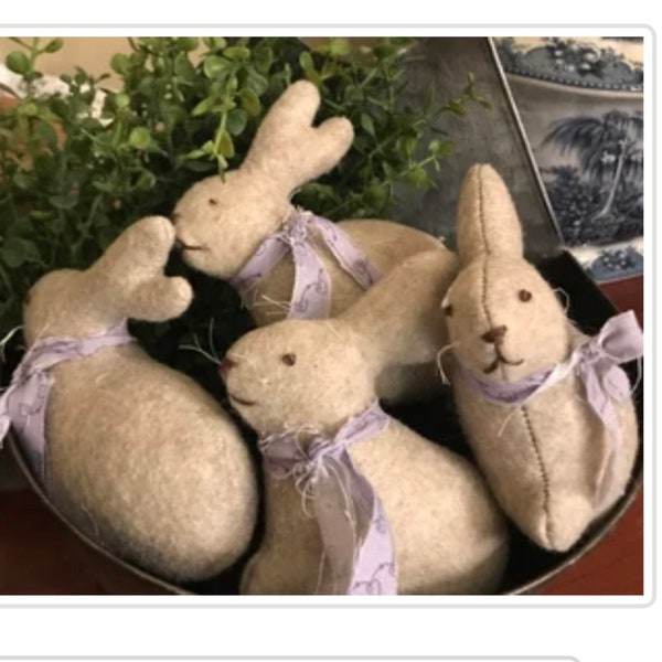 Prim Bunny - Etsy