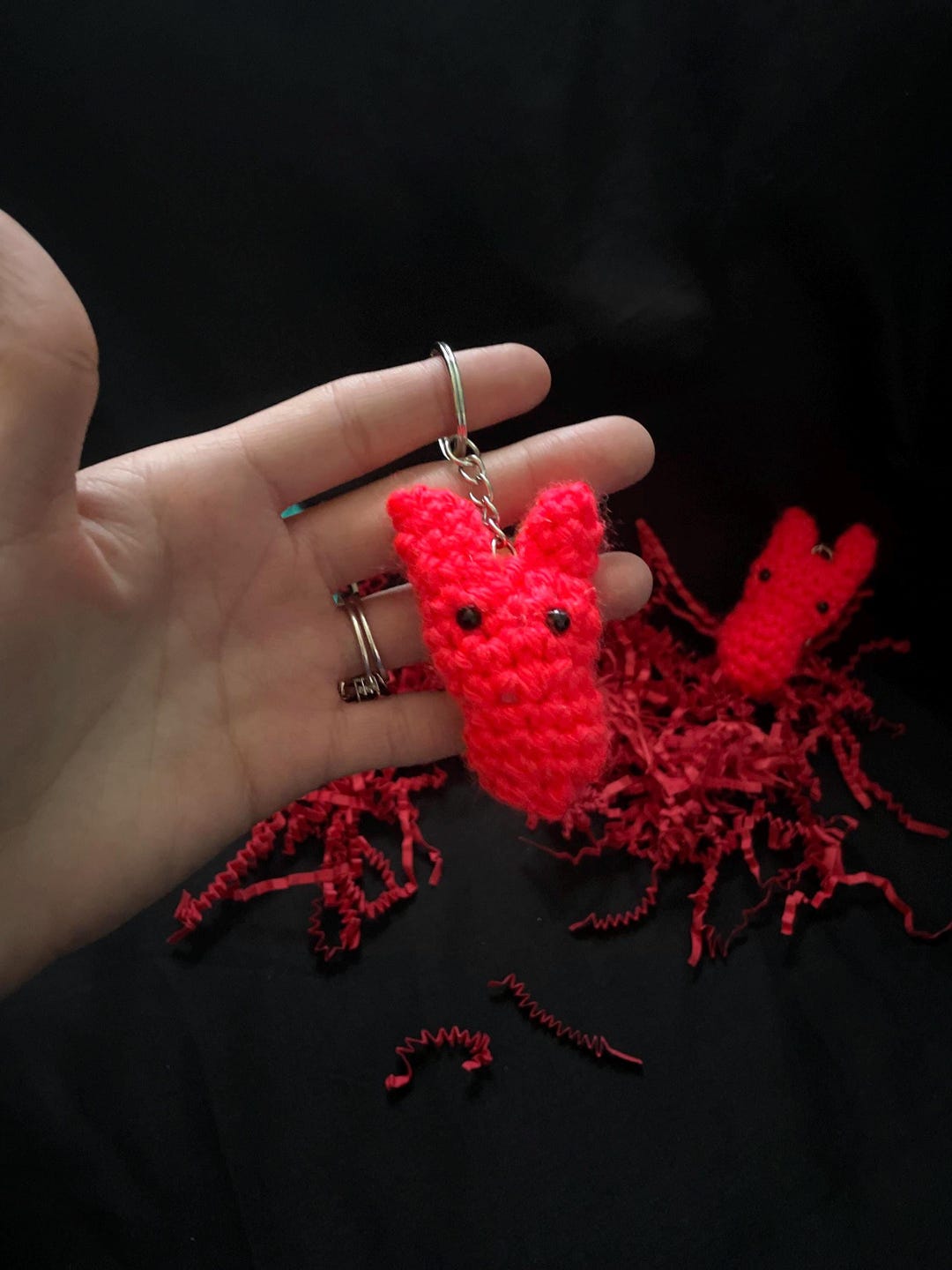 Crochet Peep Keychain - Etsy