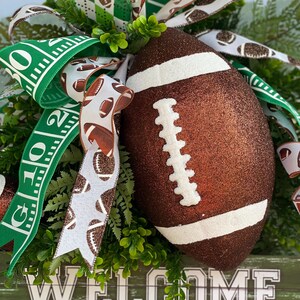 Large 42 Football Swagwelcome Swagoutdoor Swagfront Door Wreath ...