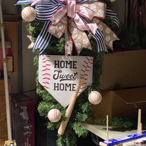 Large 44” Baseball Swag|home Sweet Home Swag|outdoor Swag|front Door ...