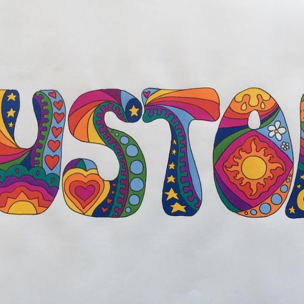 Custom Name Art - Etsy