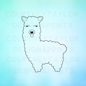 Llama Svg Llama Clipart Llama Png Alpaca Svg Transparent - Etsy