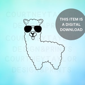 Llama Svg Llama Clipart Llama Png Alpaca Svg Transparent - Etsy