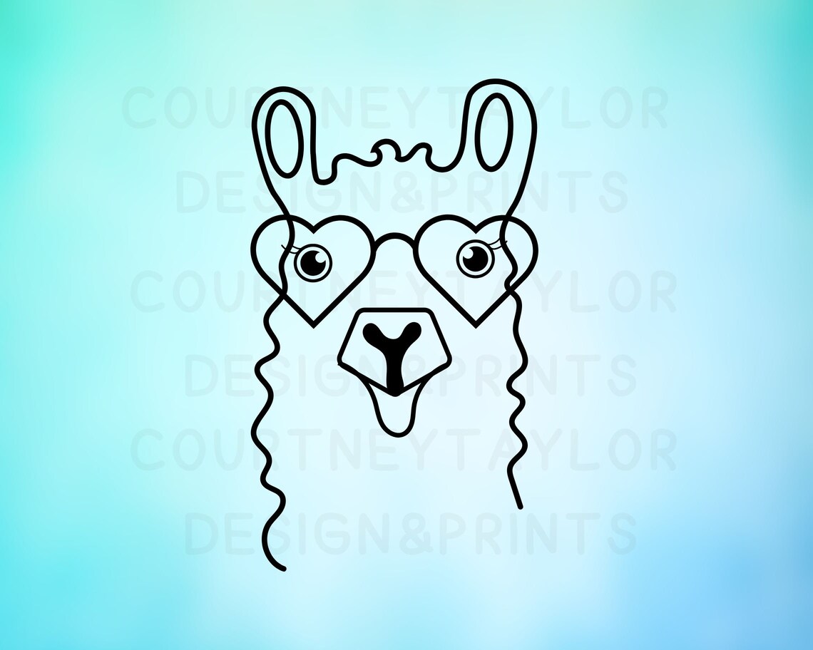 Llama Svg Llama Clipart Llama Png Alpaca Svg Transparent - Etsy