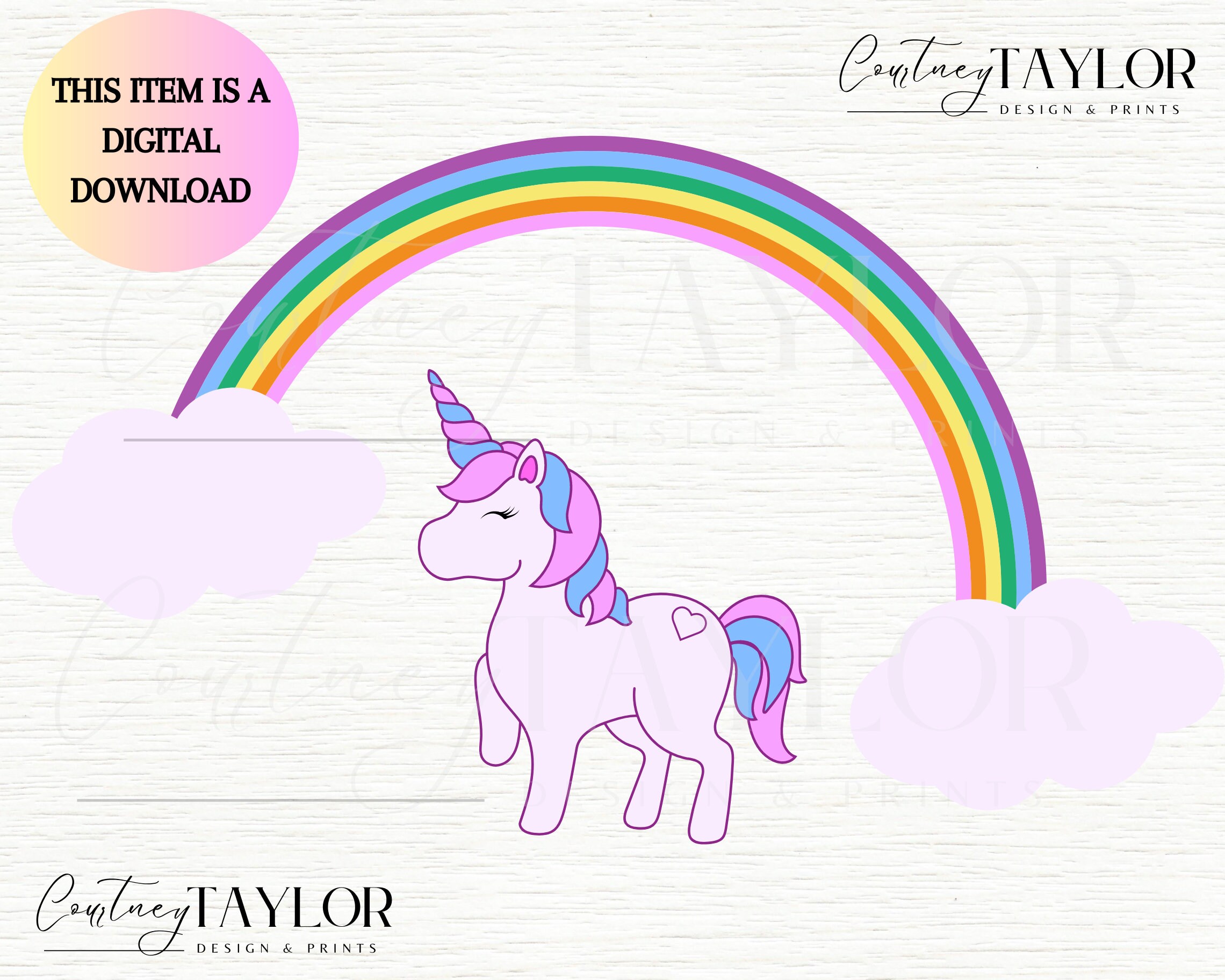 Unicorn Svg Unicorn Clipart Rainbow Svg Unicorn Cut File - Etsy