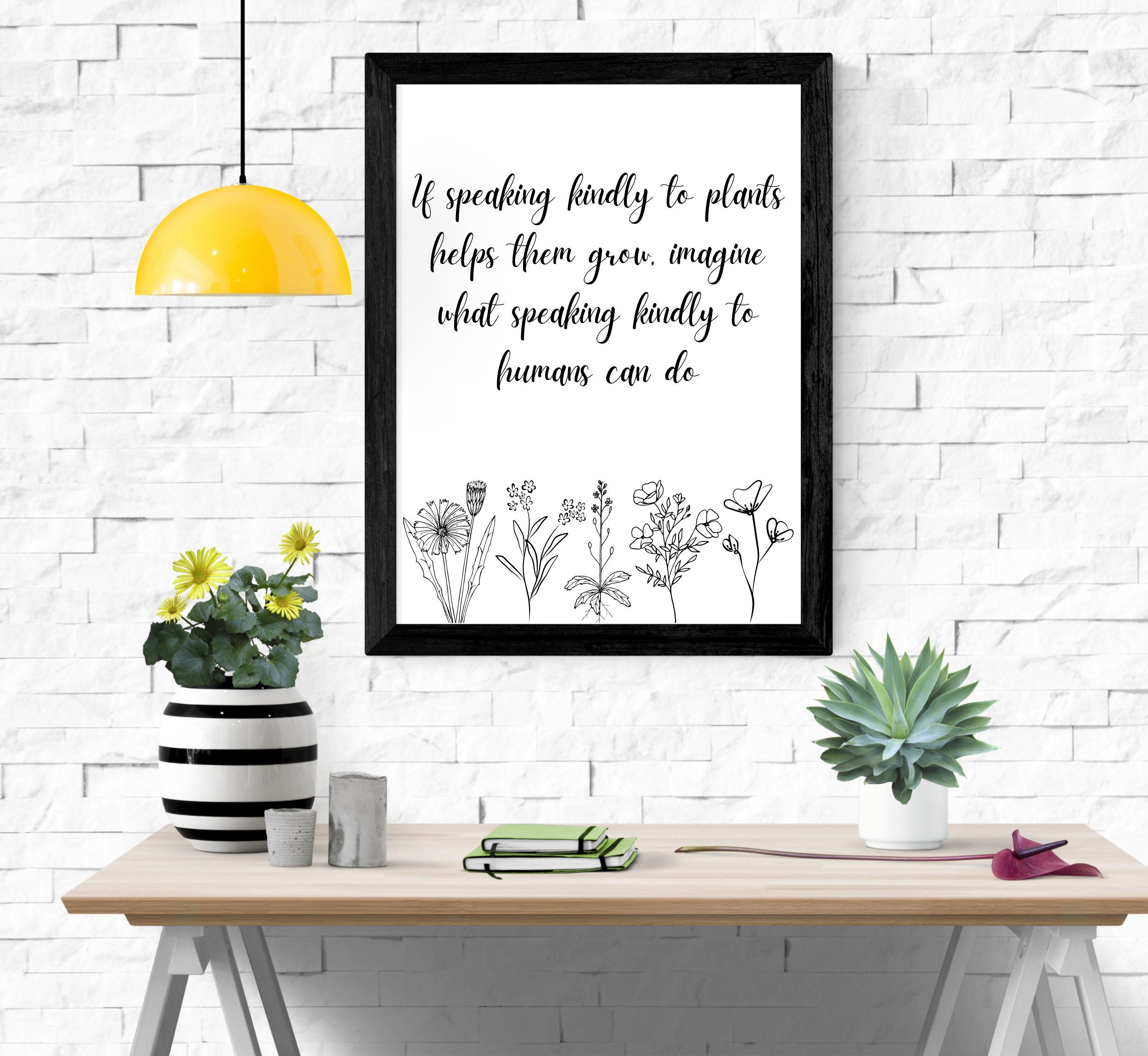 If Speaking Kindly to Plants Quote Digital Download, Speaking Kindly ...