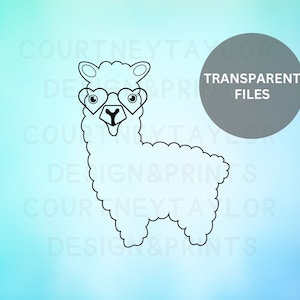Llama Svg Llama Clipart Llama Png Alpaca Svg Transparent - Etsy